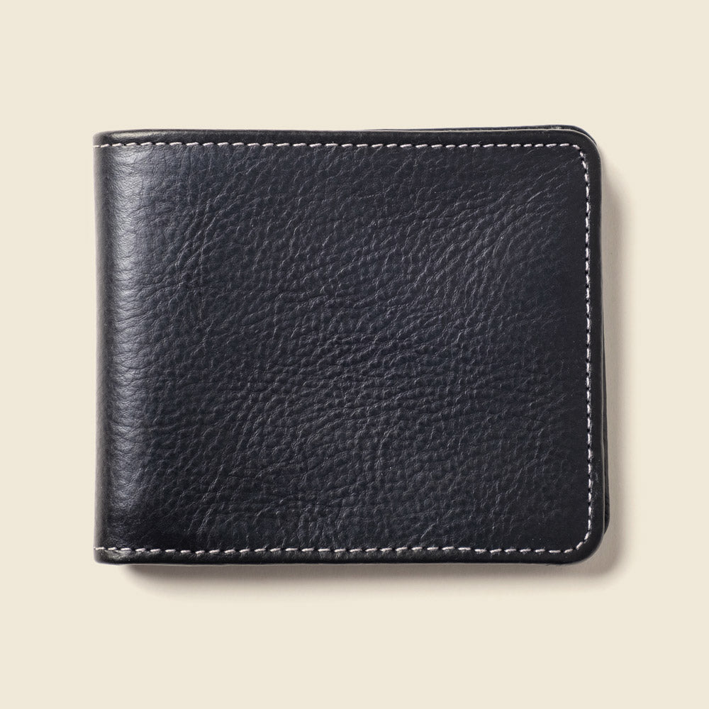 Large Billfold Leather Wallet with RFID protection - Black – Neon Spur